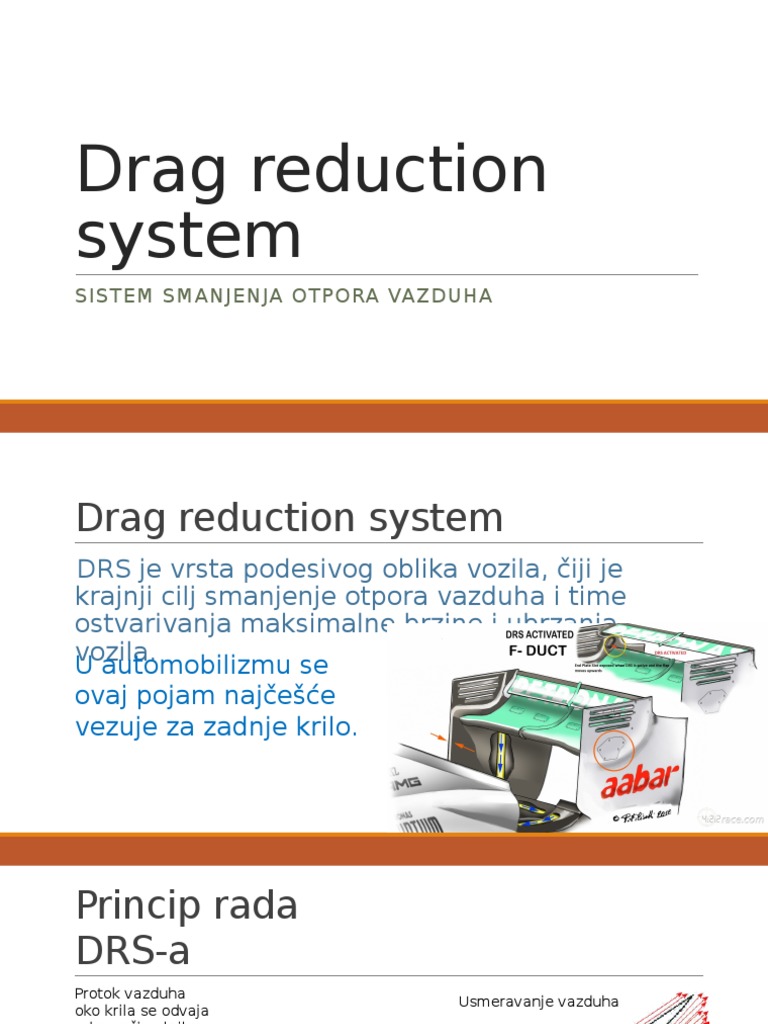Drag Reduction System | PDF