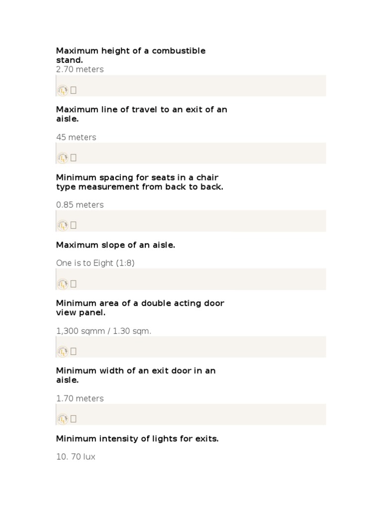 Maximum Height of A Combustible Stand | PDF | Stairs | Door