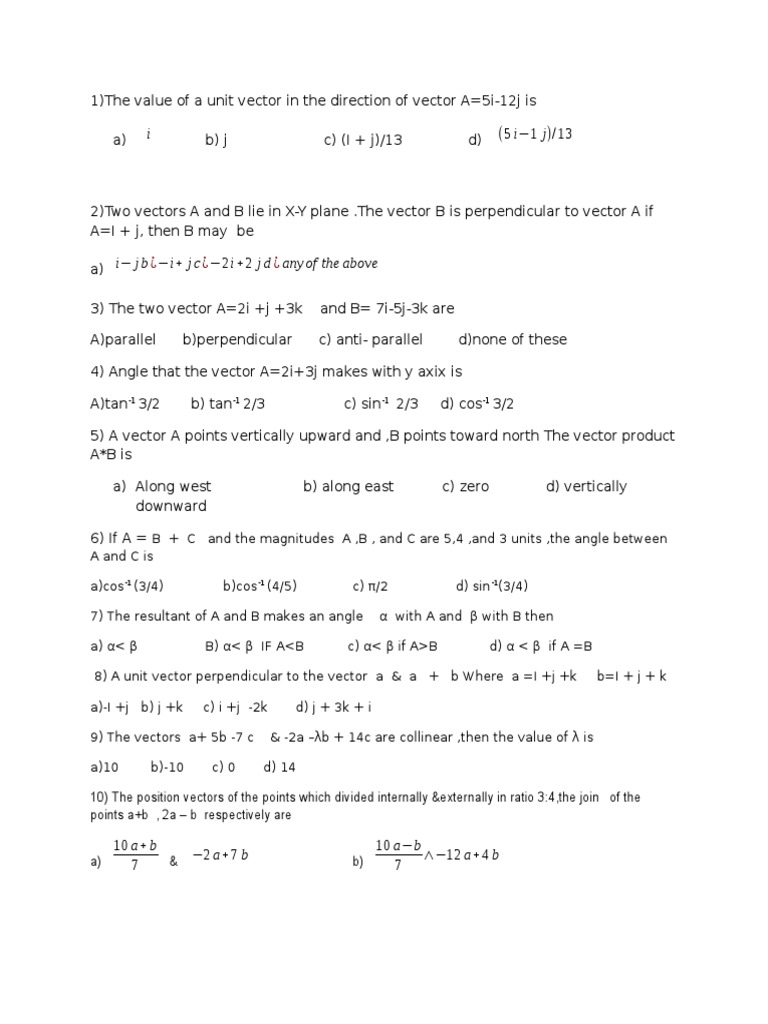 Vectors | PDF | Linear Algebra | Abstract Algebra