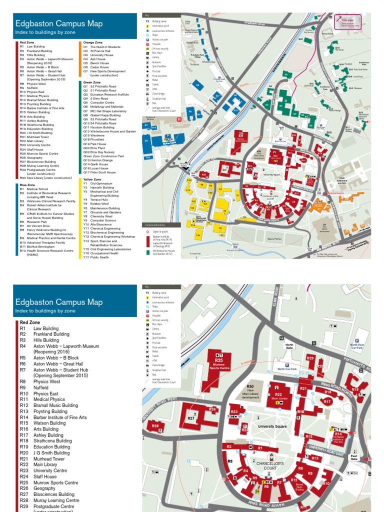 Edgbaston Campus Map | PDF