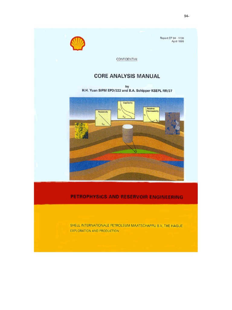 Core Analysis Manual | PDF | Petroleum Reservoir | Applied And ...