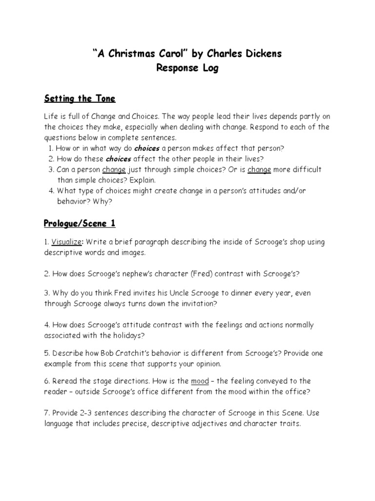 Describing Scrooge's Character Traits | PDF | Ebenezer Scrooge | Christmas