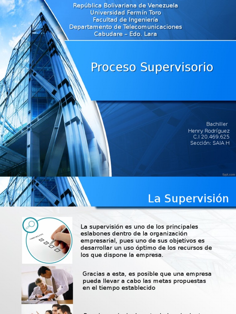 Proceso Supervisorio - Henry Rodríguez | Descargar gratis PDF | Toma de ...