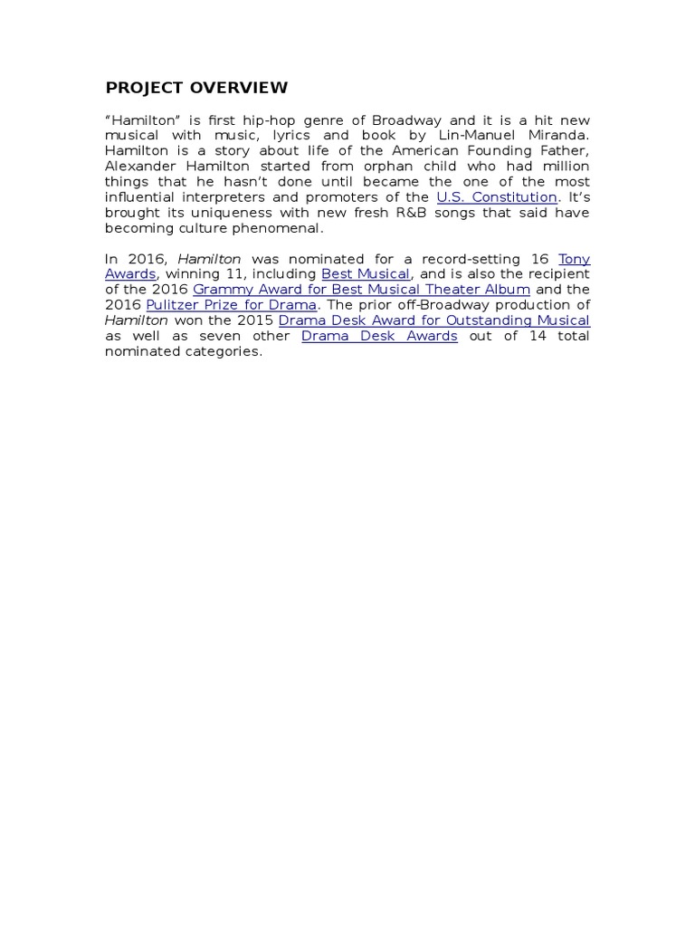 Hamilton Project Overview | PDF