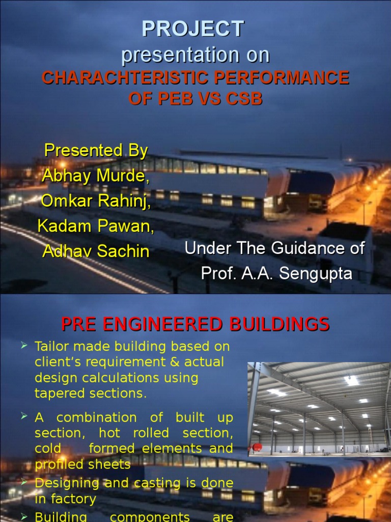 Characteristic Performance of PEB Vs CSB | PDF | Structural Steel ...