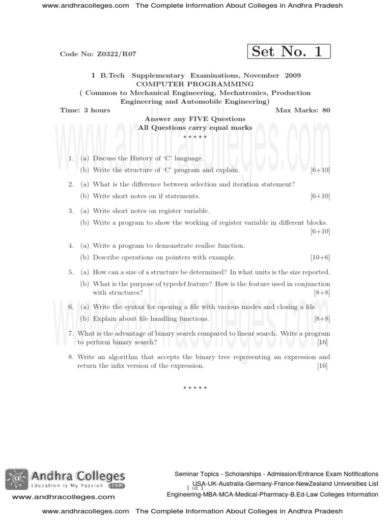 Computer Programming | Download Free PDF | C (Programming Language) | Subroutine