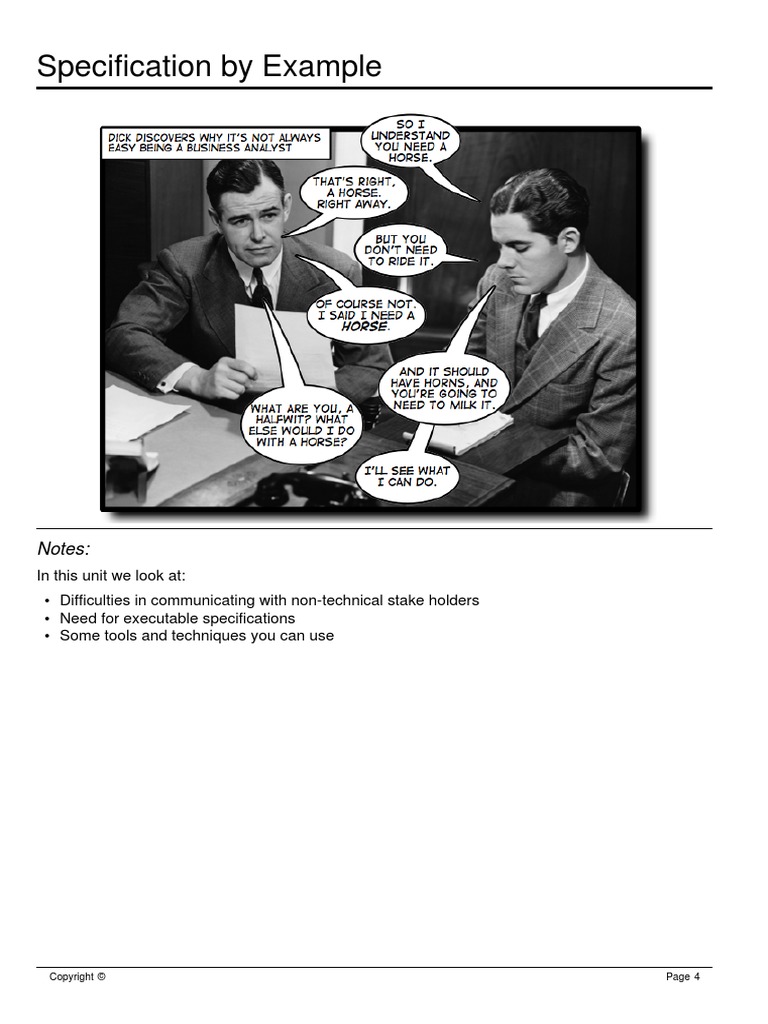 Specification by Example Notes PDF | Download Free PDF | Software ...