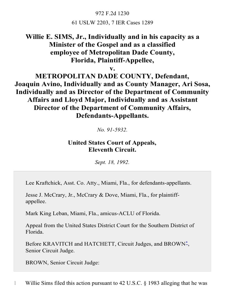 United States Court of Appeals, Eleventh Circuit | PDF | Summary ...