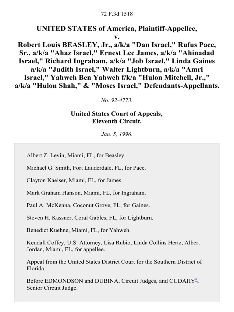 United States Court of Appeals, Eleventh Circuit | PDF | Relevance (Law ...