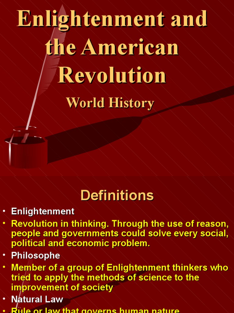Enlightenment and The American Revolution | PDF | Age Of Enlightenment ...