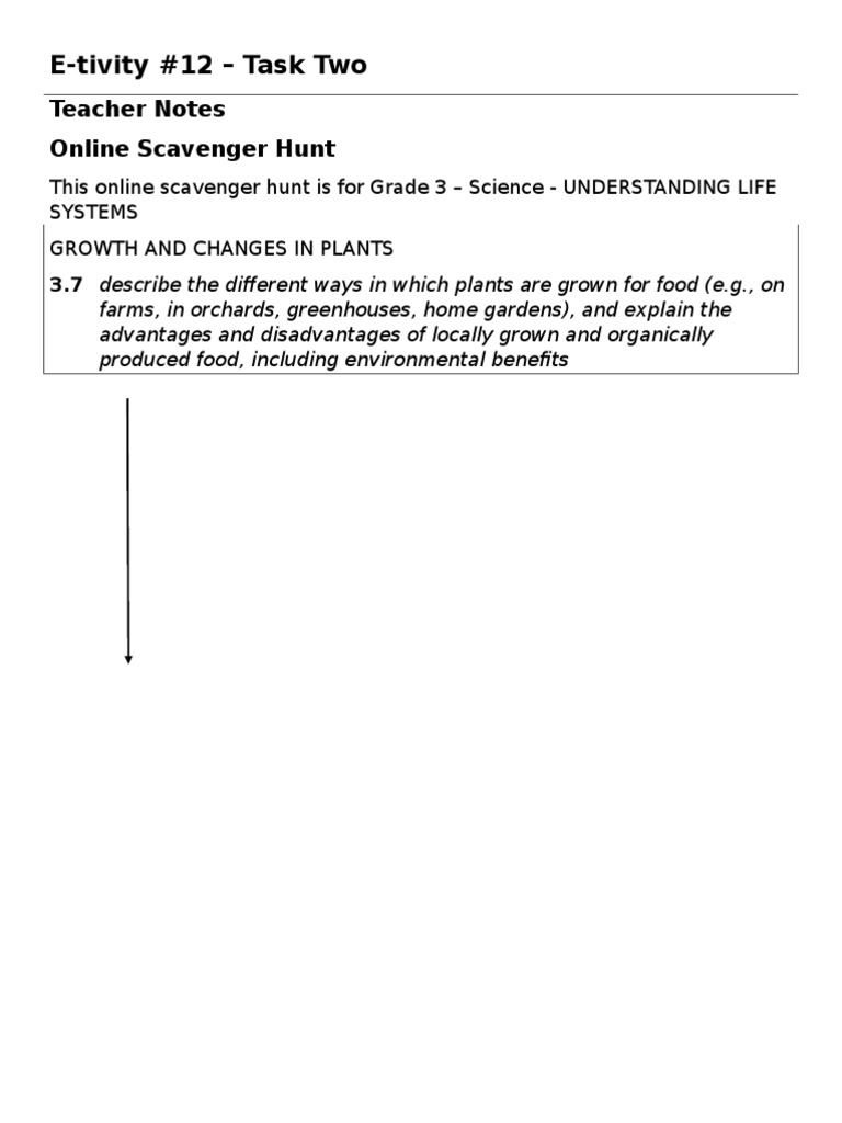 Online Scavenger Hunt | PDF