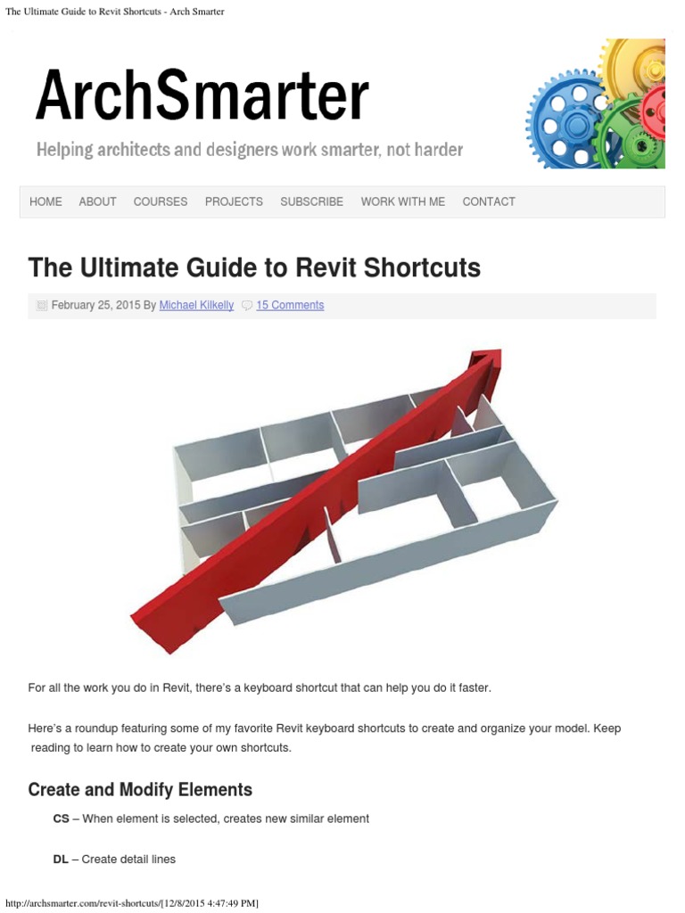 The Ultimate Guide to Revit Shortcuts: Create and Modify Elements