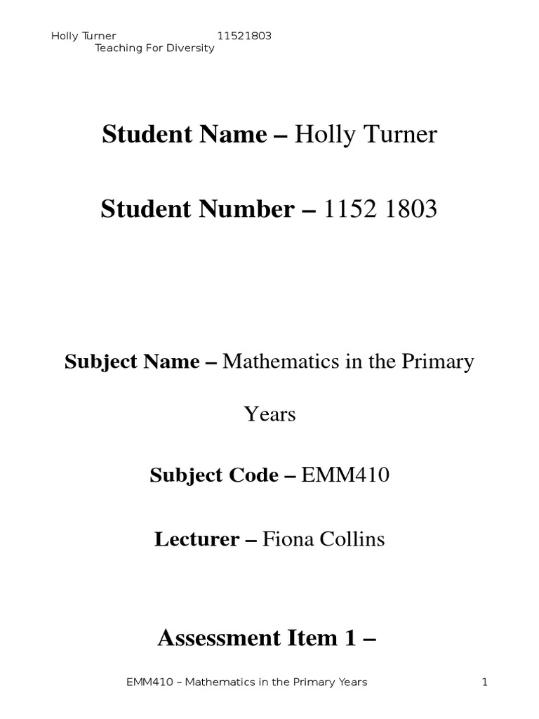 Assessment Item 1 Emm410 | PDF | Gifted Education | Indigenous Australians