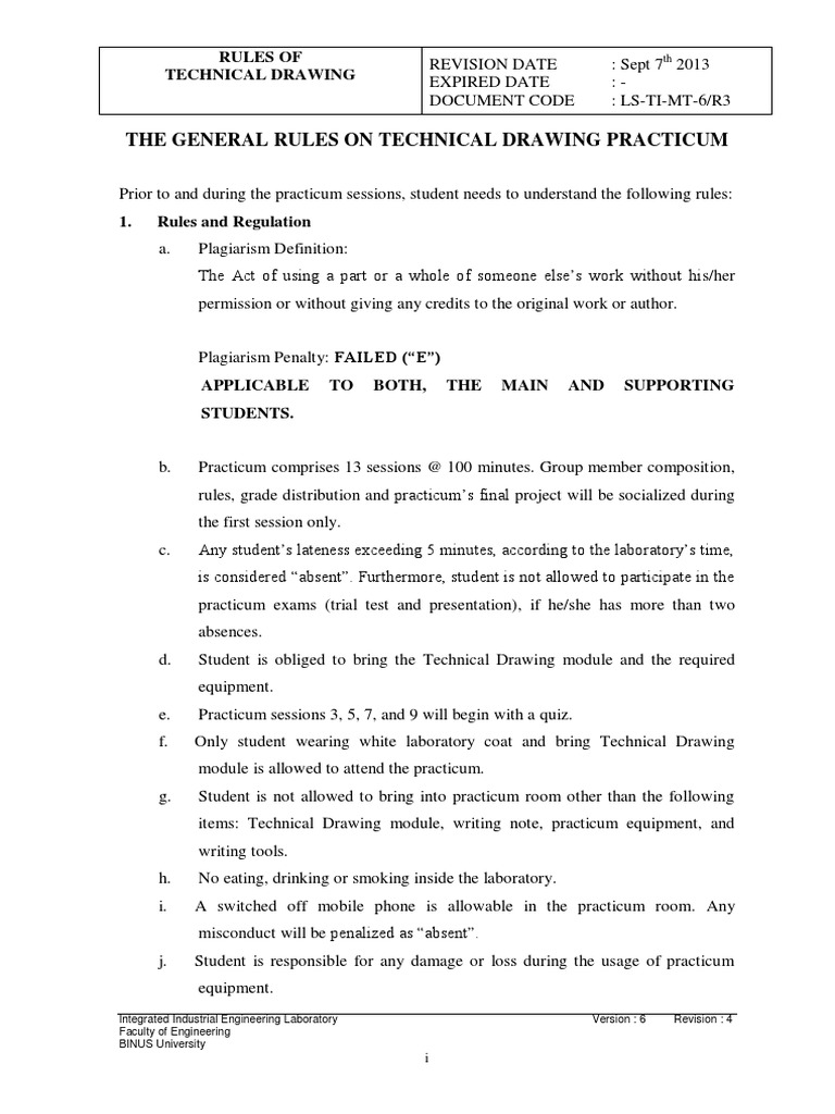 Rules Technical Drawing | Learning | Personal Growth | Free 30-day ...