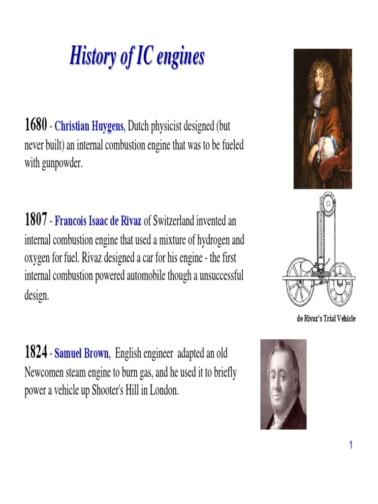 1-IC Engine Lecture I History-Construction | PDF | Turbocharger ...