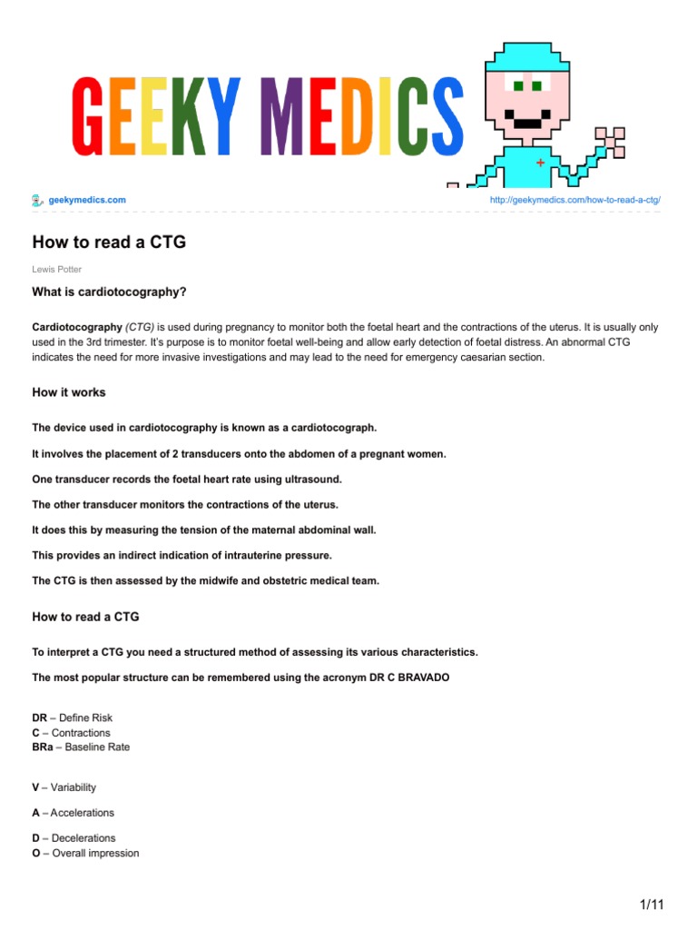 How To Read A CTG | PDF | Heart Rate | Pregnancy