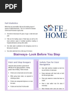 Home Fall Prevention Checklist for Seniors | PDF | Stairs