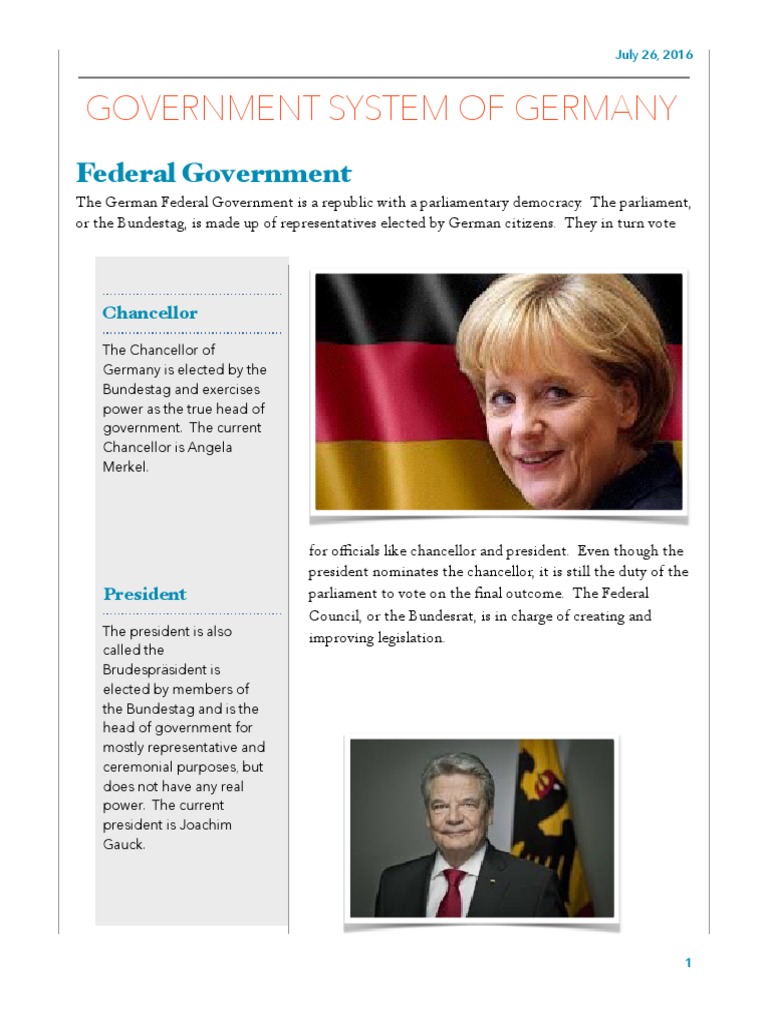Overview of Germany's Government System | PDF | Politics
