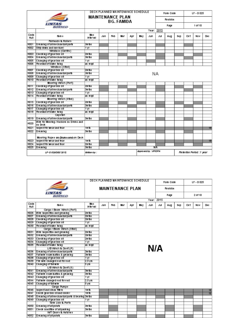 LF-D 025 PMS Deck | PDF | Watercraft | Water Transport