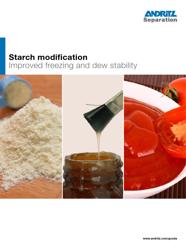 Starch Modification: Improved Freezing and Dew Stability | PDF | Starch ...