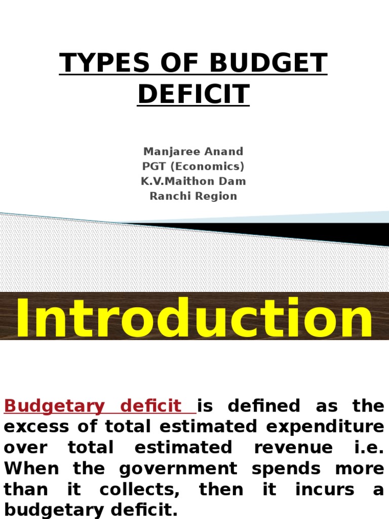 Manjaree Demo Class-Types of Budget | PDF | Government Budget Balance | Fiscal Policy