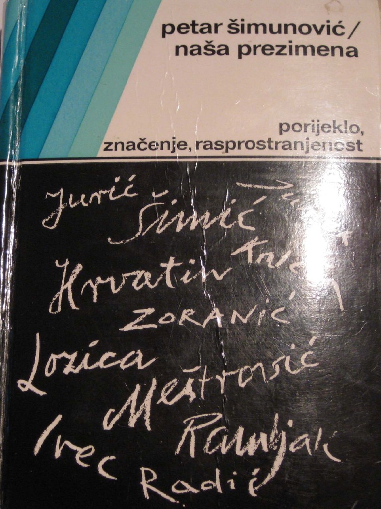 Petar Simunovic - Nasa Prezimena PDF | PDF