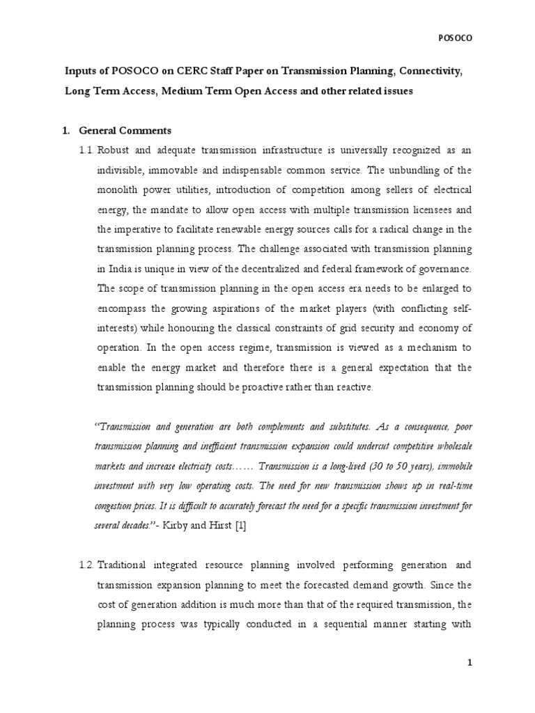 POSOCO | PDF | Electric Power Transmission | Electrical Grid