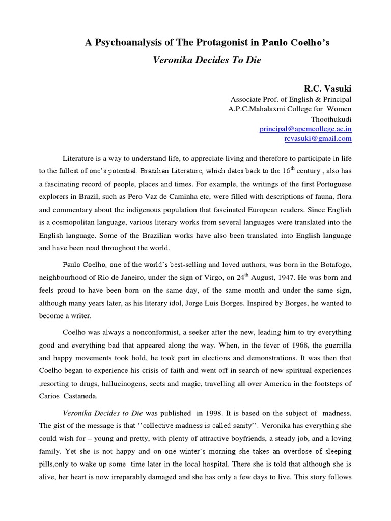 A Psychoanalytic Reading of The Works of Paulo Cohelo | PDF | Sigmund ...