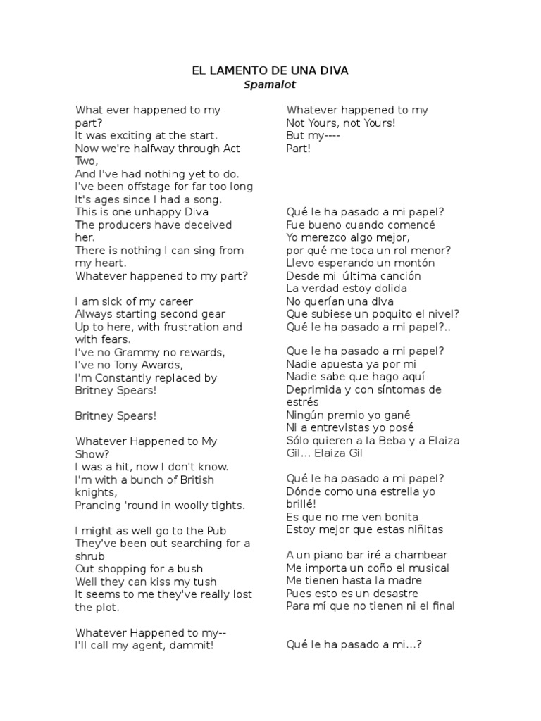 El Lamento de Una Diva | PDF