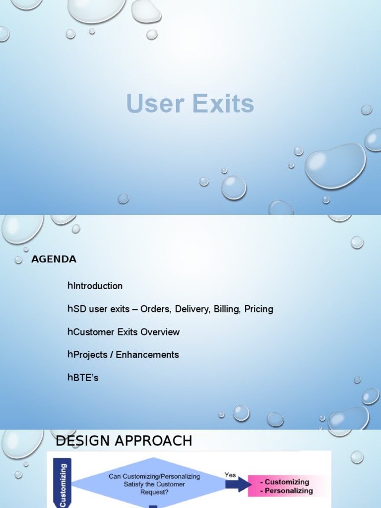 User Customer Exits | Download Free PDF | Modular Programming | Subroutine