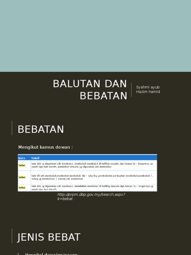 Balutan Dan Bebatan | PDF