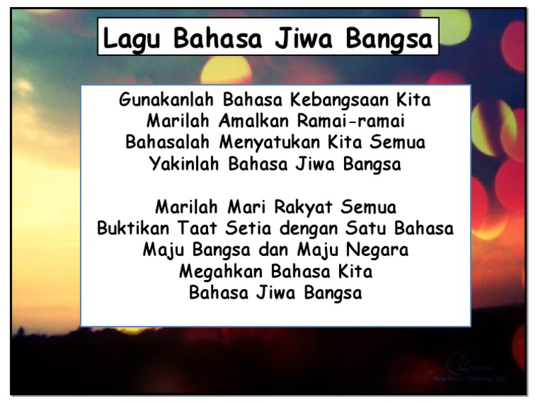 Lirik Lagu Bahasa Jiwa Bangsa | PDF | Seni & Disiplin Bahasa