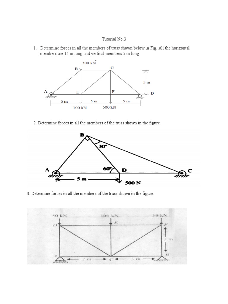Truss | PDF | Truss | Force