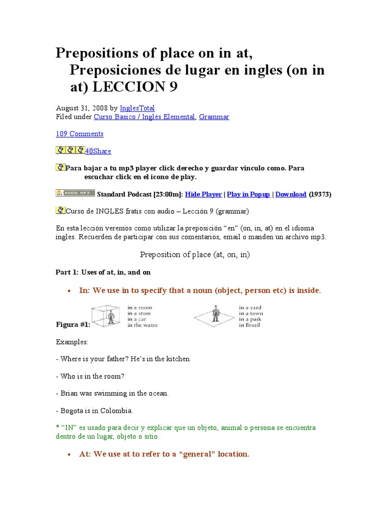 Lesson 9 - Basic | PDF