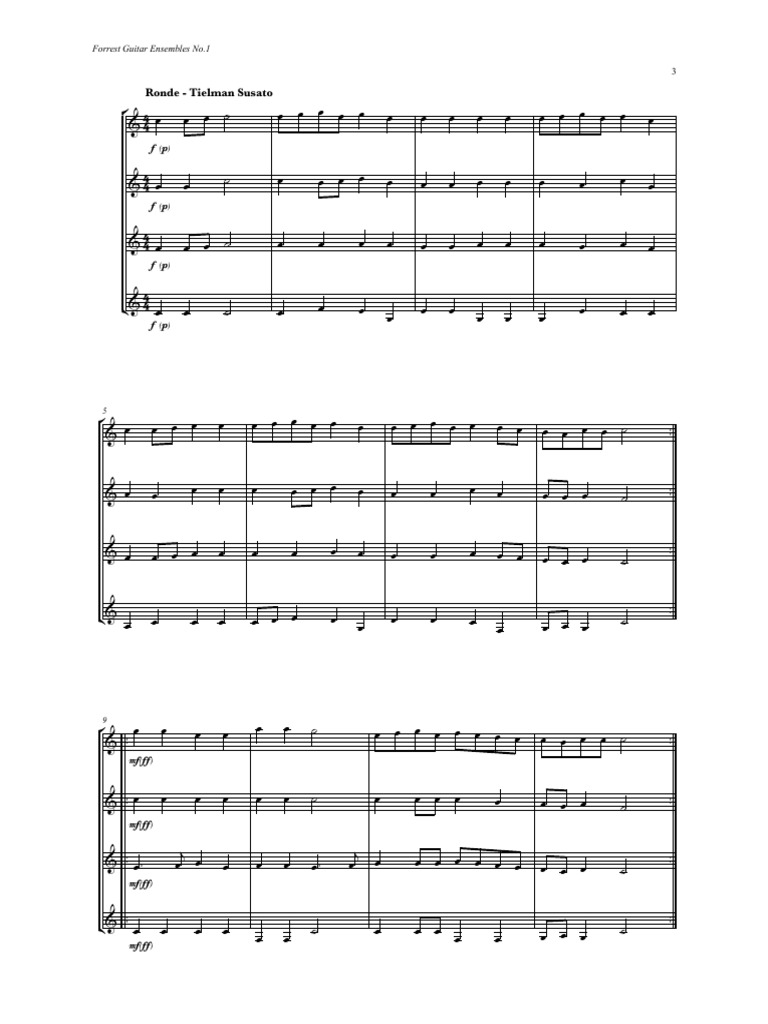 Ronde - Tielman Susato | PDF