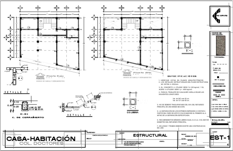 Plano Estructural-Model1 | PDF