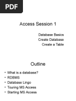 Operate Database Application Power Ponit | PDF | Microsoft Access | Databases