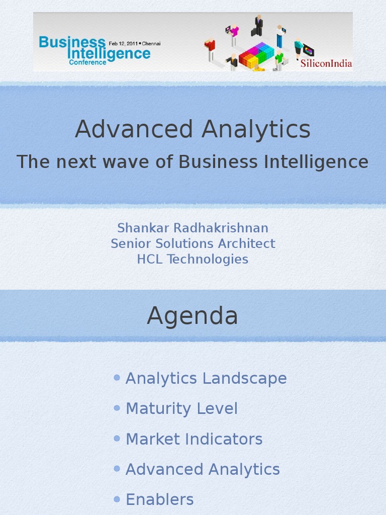 Advanced Analytics in Business Intelligence | PDF | Analytics ...