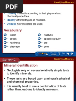 Identifying Minerals Lab Activity | PDF | Minerals | Chemistry