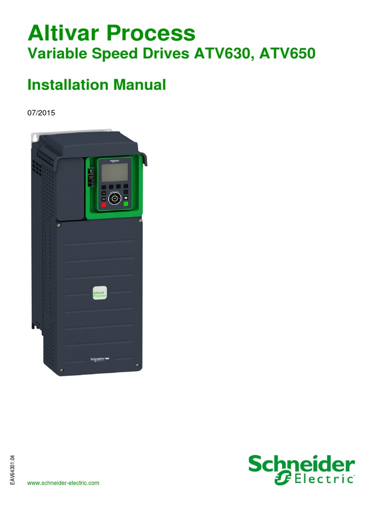 ATV630 650 Installation Manual en EAV64301 04 | PDF | Safety ...
