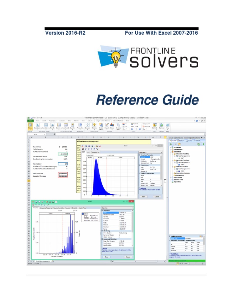 Frontline Solvers Reference Guide | PDF | Mathematical Optimization ...