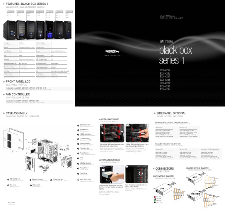 Sentey Black Box BX1-4284 | PDF | Electrical Engineering | Computer ...