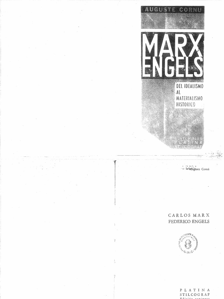Auguste Cornu Marx y Engels PDF | PDF