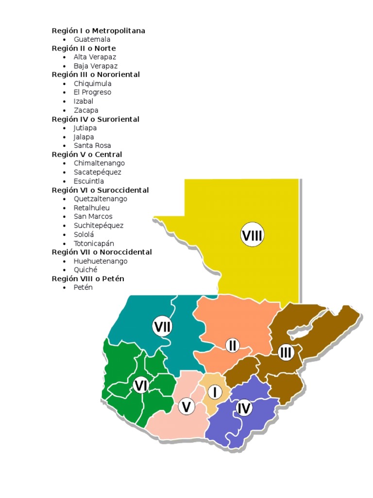 Regiones Guatemala | PDF