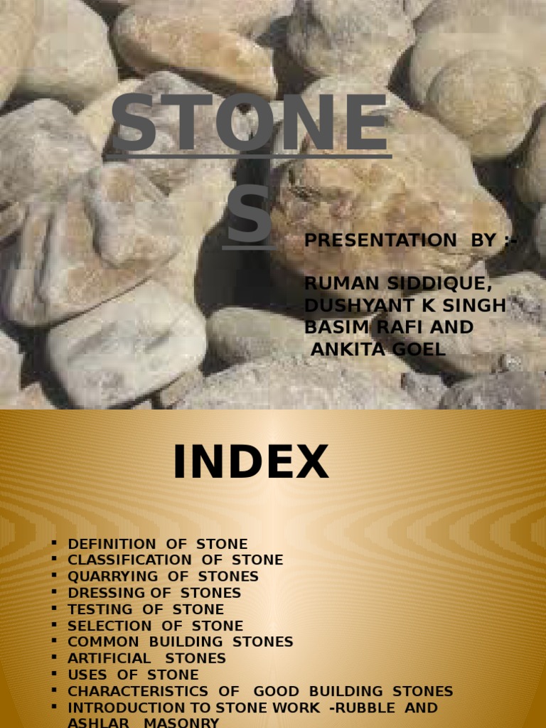 Stone | PDF | Rock (Geology) | Concrete