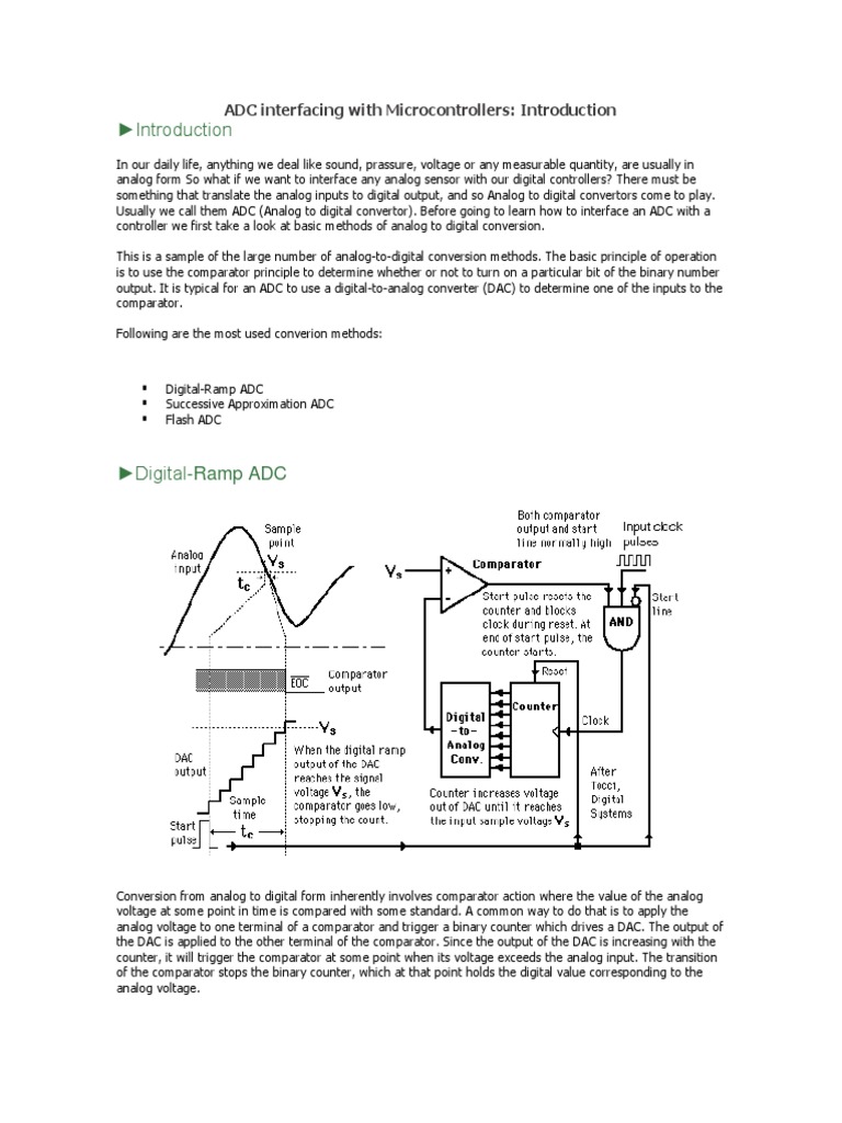 ADC Interfacing With Microcontrollers | Analog To Digital Converter ...