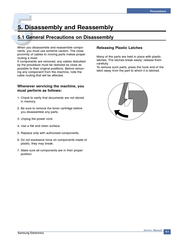 Disassembly & Reassembly | PDF | Image Scanner | Charge Coupled Device