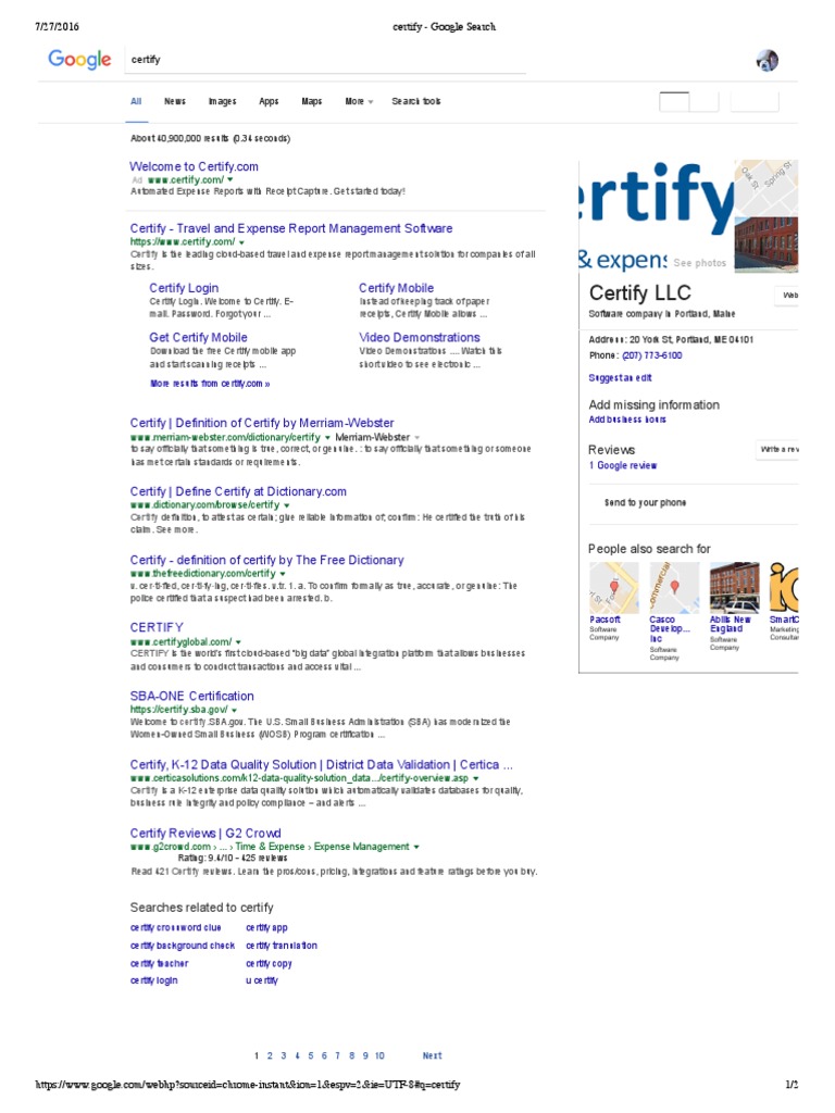 Certify | Download Free PDF | Data Quality | Mobile App
