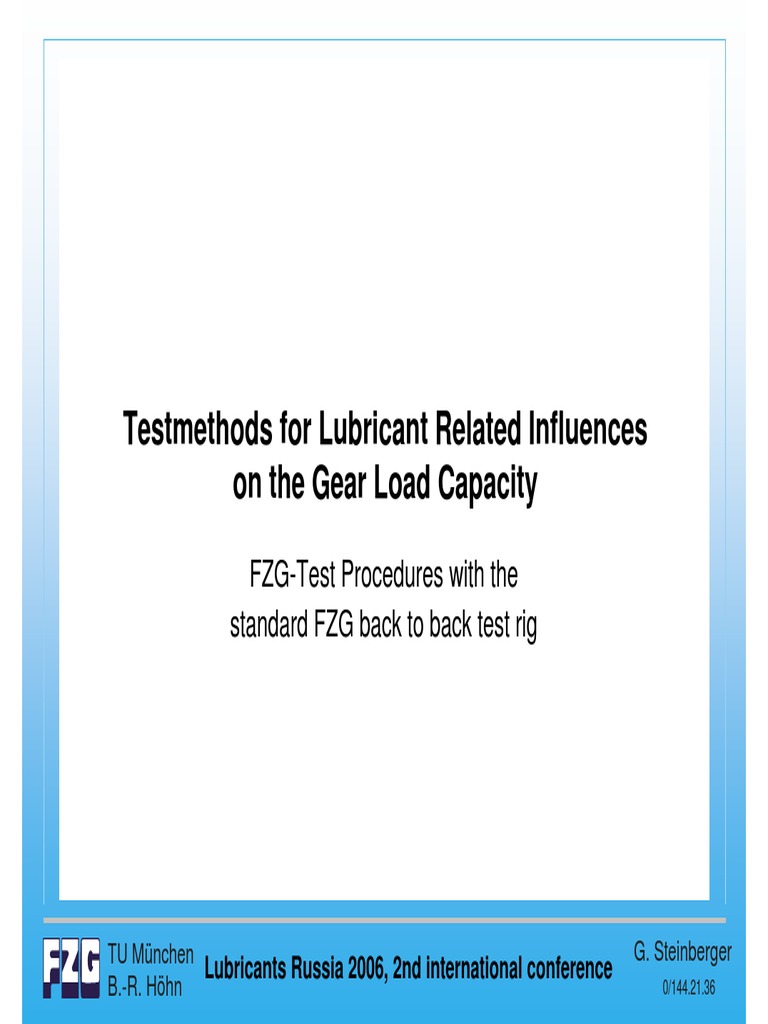 Scuffing Test Procedure PDF | PDF