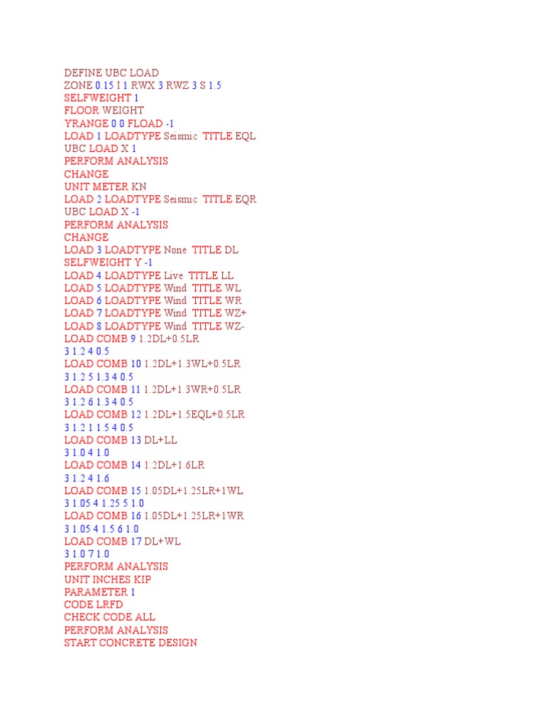Defining UBC Load in STAAD Pro | PDF